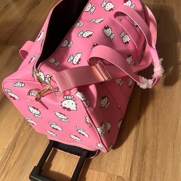 Bags | Hello Kitty Travel Suitcase Bag With Wheels And Handle | Poshmark